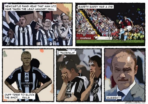 Newcastle Cartoon – Aston Villa Central